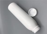 China 400ml HDPE Round Plastic Bottles , Capped White Plastic Pharmacy Bottles  for sale