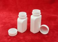 China 40ml HDPE Square Plastic Bottles For Pills Full Set 37.5 * 28 * 72mm Size for sale