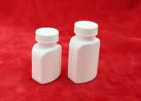 China 61mm Height White Supplement Bottle , Screw Cap Pill Bottle Storage Containers  for sale