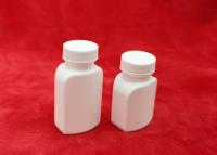 China Flat 40ml Square Plastic Bottle For Medicine Full Set PP Cap Aluminium Liner for sale