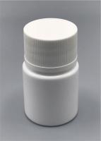 China 30ml White Plastic Pill Bottles With Lid , Round Empty Capsule Bottles  for sale