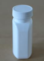 China 40ml HDPE Pharmaceutical Pill Bottles , Flat Medical Empty Tablet Bottles Aluminium Liner for sale