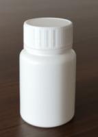 China 65mm Height Round Plastic Bottles For Pharmaceutical Packaging , HDPE Blank Medicine Bottle for sale