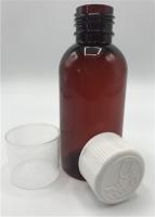 China Short 120ml PET Medicine Bottles With Aluminium Liner 1mm  Average Wall Thickness for sale