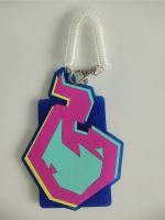 China Sublimation Glitter Anime Luggage Tag for sale