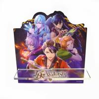 China Custom Print Tabletop Desk Display Anime Game Cellphone Holder Acrylic Charms Phone Holder for sale
