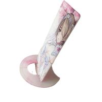 China Fine Workmanship Acrylic Cell Phone Stand 4 Color Printed Anime Design for sale