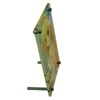 China L shape acrylic advertising display stand menu display for sale