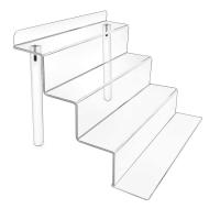 China customized  clear Acrylic Shelf organizer  Acrylic Riser Display Stand for sale