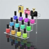 China customized  clear Acrylic Shelf organizer  Acrylic Riser Display Stand for sale