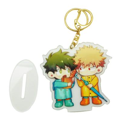 China Creative Holographic Anime Acrylic Stands Charms Single Side Printed for sale