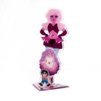 China Custom high quality plastic display charm acrylic anime combination standee with printed base for sale