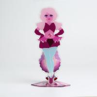 China Custom high quality plastic display charm acrylic anime combination standee with printed base for sale