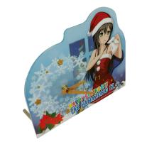 China Multifunction Anime Alarm Clock 15cm Acrylic Desk Clock Plastic Directly Decorative for sale