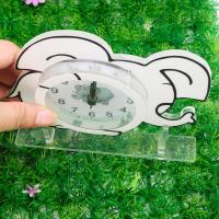 China Creative CMYK Printing Anime Alarm Clock Elephant Shaped Sweep Movement for sale