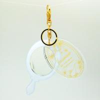 China Cartoon Character Acrylic Hand Mirror , Lightweight Handheld Vanity Mirror for sale