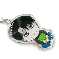 China Customized Clear Acrylic Charms/Epoxy Glitter Anime Acrylic Keychain Laster Cutting Double Sided Printing Acrylic Keyrin for sale