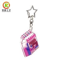 China Customize a variety of different flash clear epoxy resin acrylic keychains for sale