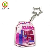 China Customize a variety of different flash clear epoxy resin acrylic keychains for sale