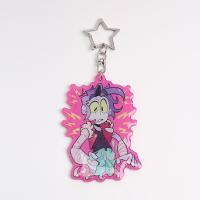 China Customize a variety of different flash clear epoxy resin acrylic keychains for sale