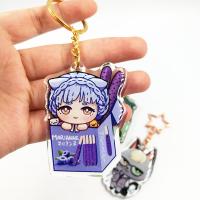 China Acrylic Charms Custom Printed Acrylic Keychain Make Own Clear Epoxy Resin Acrylic Keychain Charms for sale