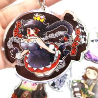 China Acrylic Charms Custom Printed Acrylic Keychain Make Own Clear Epoxy Resin Acrylic Keychain Charms for sale
