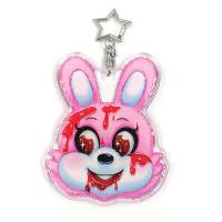 China Flash Epoxy Anime Acrylic Charms 4 Color Printed 8cm Customized Size for sale