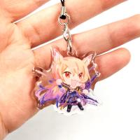 China Double Sided Anime Acrylic Charms Holographic Cartoon Figure Shaking Moving for sale