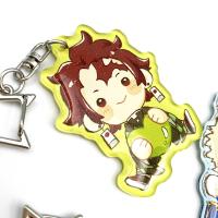 China High Quality Factory Custom Anime Epoxy Resin Non-Clear Cartoon Acrylic Charms Key chain for sale