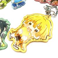 China High Quality Factory Custom Anime Epoxy Resin Non-Clear Cartoon Acrylic Charms Key chain for sale