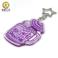 China Cute Clear Transparent Epoxy Custom Acrylic Glitter Keychain Keychains for sale