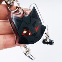 China Custom Logo Cheap Price Epoxy Resin Glitter Anime Cartoon Image Acrylic Keychain for sale