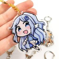 China Custom Low MOQ Clear Epoxy Resin Glitter Cartoon Make Own Design Anime Boys Acrylic Charms for Gift for sale