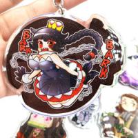 China Custom Low MOQ Clear Epoxy Resin Glitter Cartoon Make Own Design Anime Boys Acrylic Charms for Gift for sale