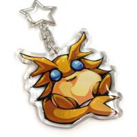 China High Quality Clear Double Sided Epoxy Covered Resin Anime Charms Printing Acrylic Key chain for sale