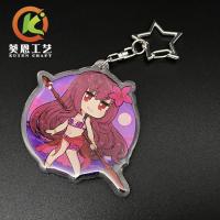 China Manufacture Custom Transparent Shape Epoxy Resin Glitter Sparkle Acrylic Charms Key chains in China for sale