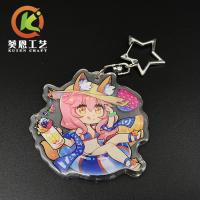 China Manufacture Custom Transparent Shape Epoxy Resin Glitter Sparkle Acrylic Charms Key chains in China for sale