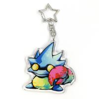 China New Design Hot Sell Custom High Quality Anime Transparent Epoxy Resin No Glitter Acrylic Keychains for sale