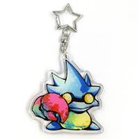 China New Design Hot Sell Custom High Quality Anime Transparent Epoxy Resin No Glitter Acrylic Keychains for sale