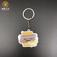 China Eco-Friendly custom anime plastic key chain with Non-clear edge acrylic key chain for sale