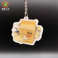 China Eco-Friendly custom anime plastic key chain with Non-clear edge acrylic key chain for sale