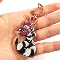 China Hot Selling Custom Acrylic Glitter Resin Epoxy Anime Cartoon Charms Keychains for sale