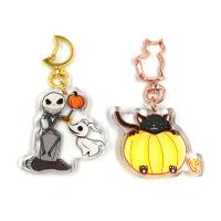China Hot Selling Custom Acrylic Glitter Resin Epoxy Anime Cartoon Charms Keychains for sale