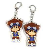 China Custom Clear Epoxy Resin Acrylic Charm Keychain for sale