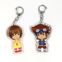 China Custom Clear Epoxy Resin Acrylic Charm Keychain for sale