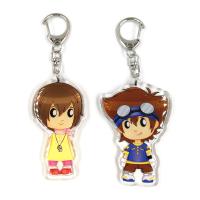 China Custom Clear Epoxy Resin Acrylic Charm Keychain for sale