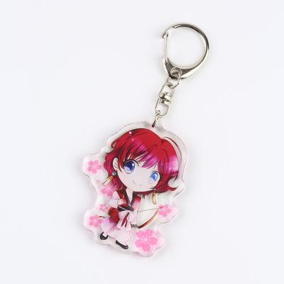 China Anime Printed Acrylic Glitter Epoxy Charms Double Sided Non Toxic for sale