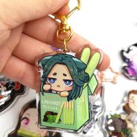 China Epoxy Glitter Sparkle C'ustom Holographic Acrylic Charms For Birthday Gift for sale
