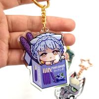 China Epoxy Glitter Sparkle C'ustom Holographic Acrylic Charms For Birthday Gift for sale