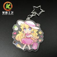 China Funny Decoration Anime Acrylic Charms Offset CMYK Printing Free Sample for sale